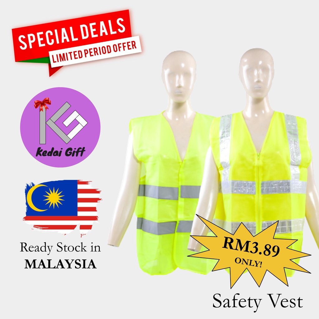 KEDAI GIFT Clearance Sale / High Quality Safety Vest with Reflective ...