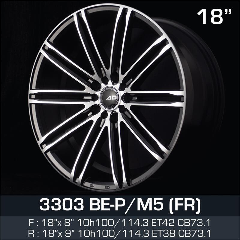 AD 18 inch 8JJ/9JJ 5X100 5X114.3 ET38/42 ORI CAR SPORT RIMS WHEELS 3303 ...