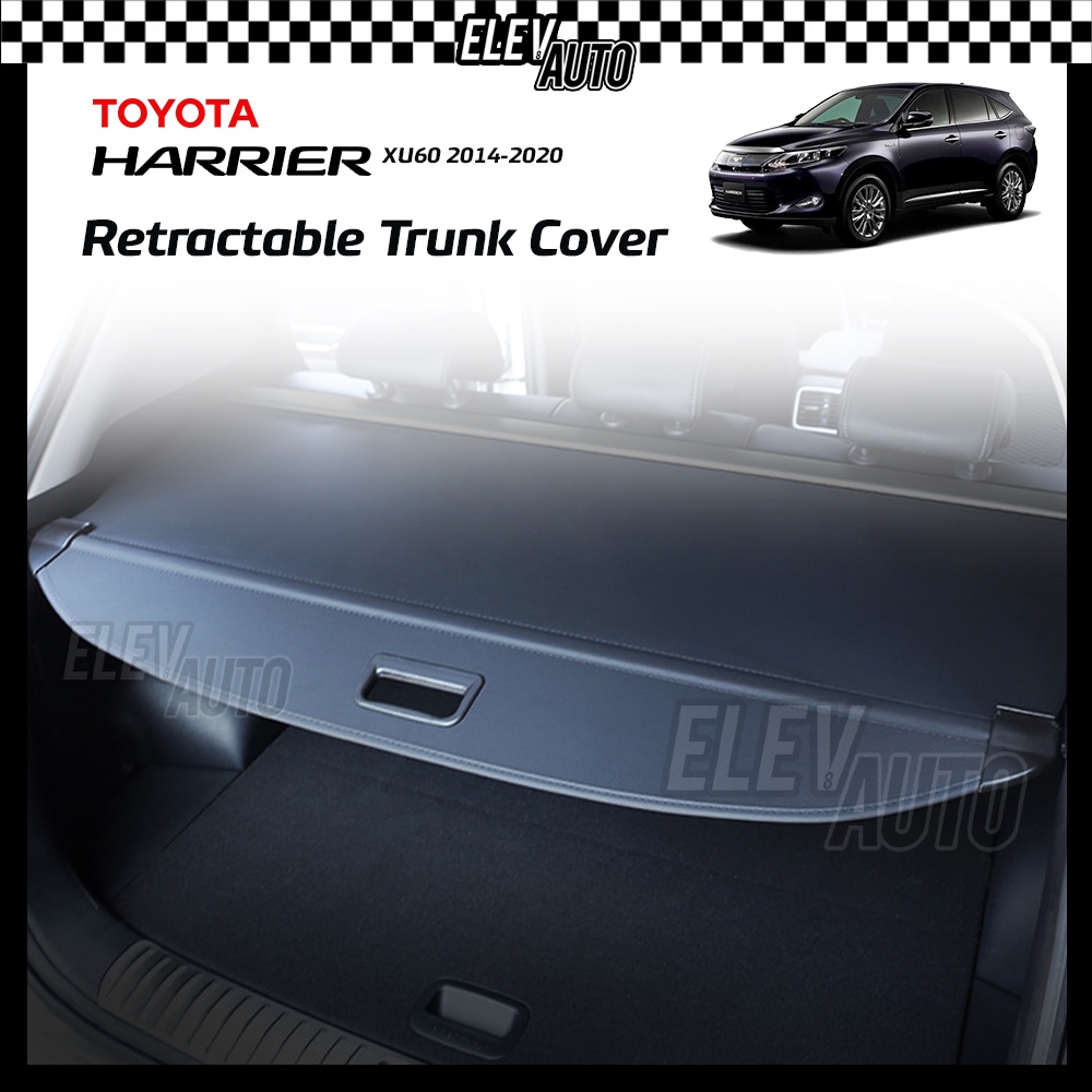 Toyota Harrier XU60 2014 - 2021 Leather Retractable Trunk Cover Rear ...