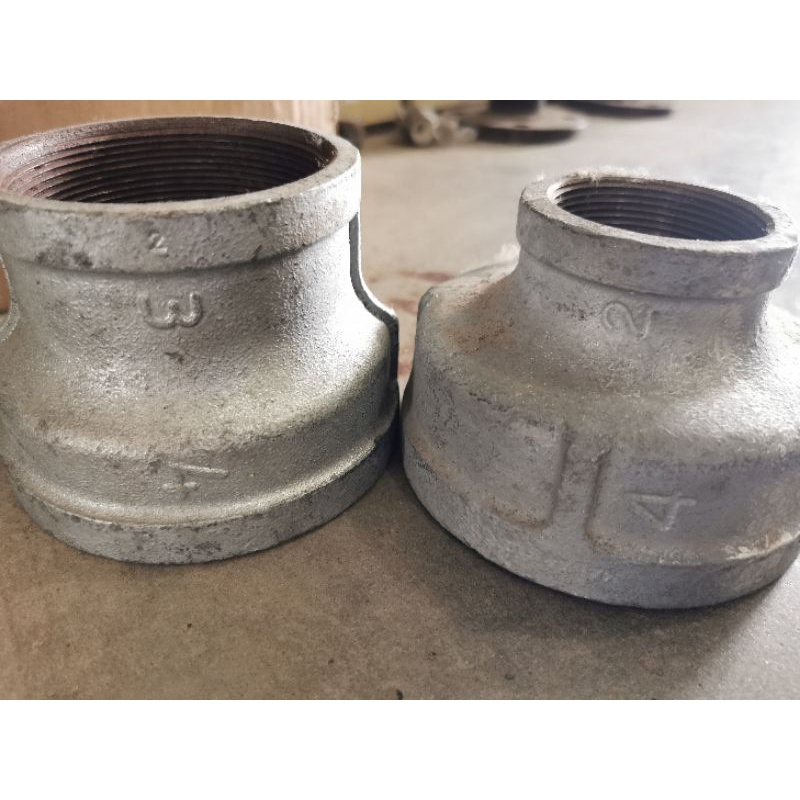 GI Galvanized Iron Besi Reducing Socket 4" and 3" | Shopee Malaysia