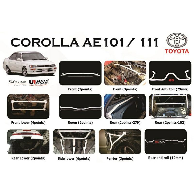 Ultra RACING GREAT COROLLA AE101 ALL NEW COROLLA AE111 | Shopee Malaysia
