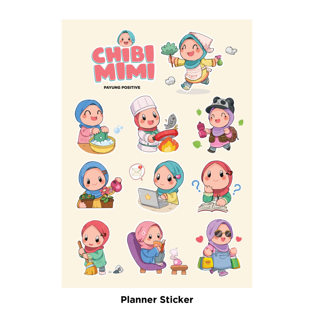 Chibi Mimi Sticker A6 | Shopee Malaysia