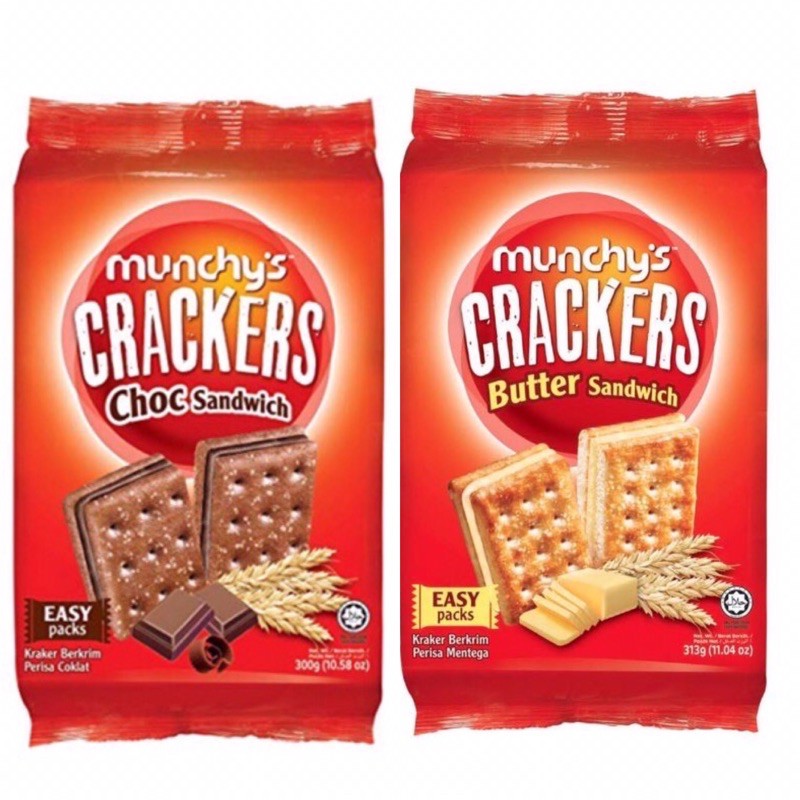 Munchy’s Crackers - Choco Sandwich 258g/Butter270g | Shopee Malaysia