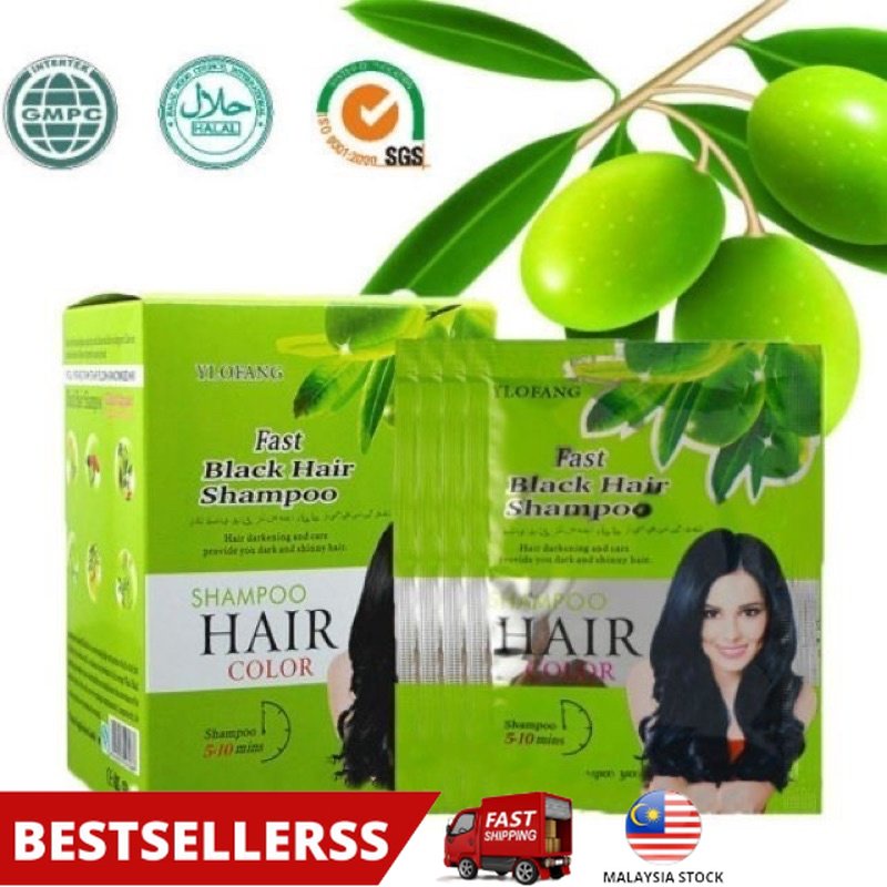 Ylofang Color Shampoo black hair shampoo original Pewarna rambut hitam ...