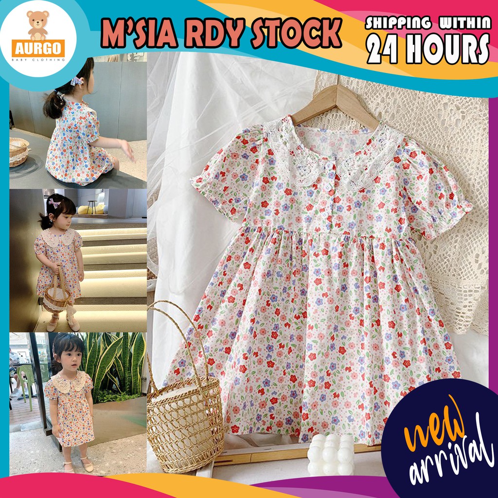 Dress Children's baby girl dress princess dress korea style summer baju ...