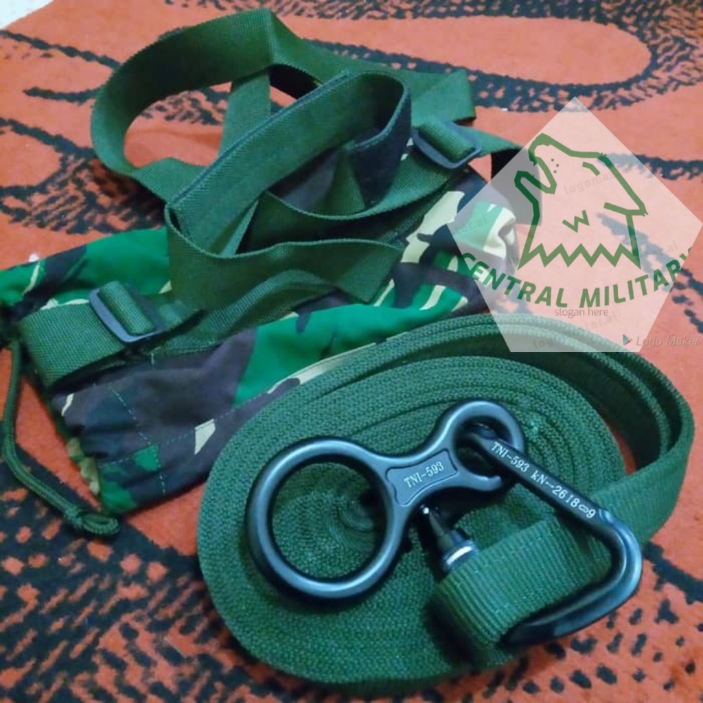Webbing Carabiner Delta Screw Figure Eight Fall / 1 Set Webbing Rope ...
