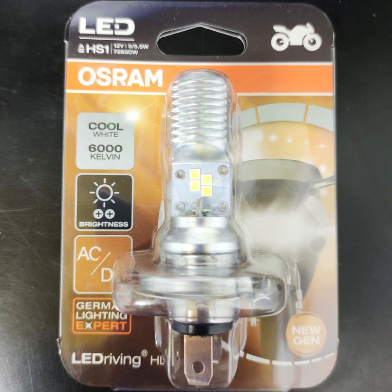 Mentol Depan Led Osram H4 Putih & Kuning Untuk Semua Jenis Motor Model H4 (Ac/Dc) 100% Original ...