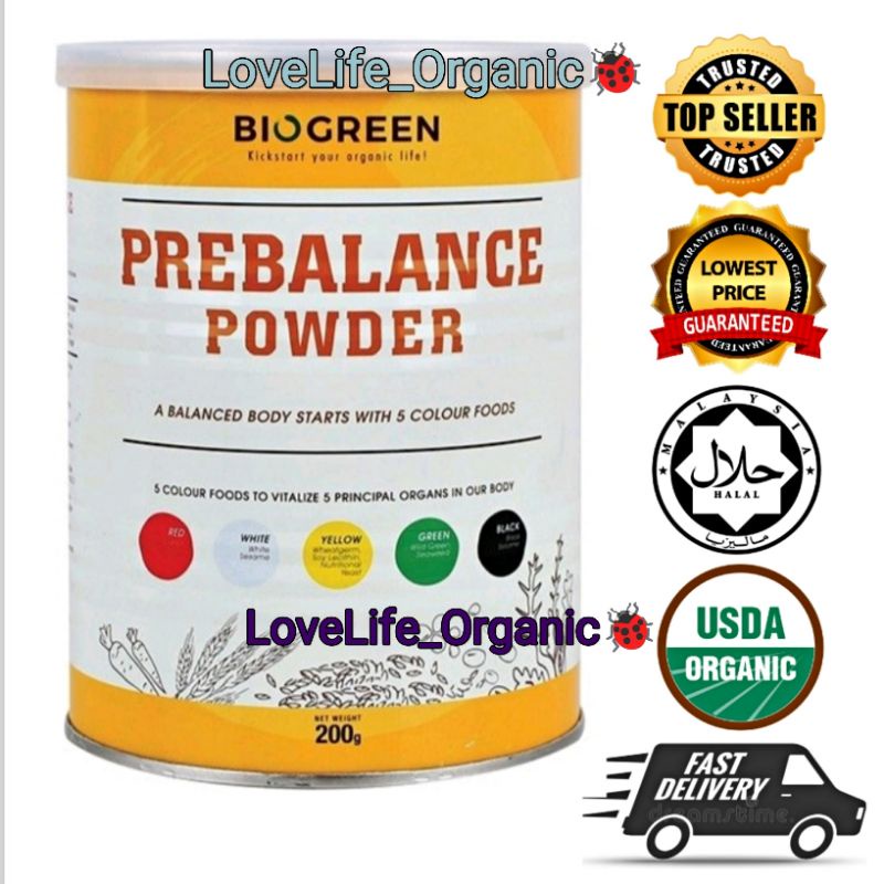 BIOGREEN ORGANIC PREBALANCE POWDER 200G EXP:12/2026 | Shopee Malaysia