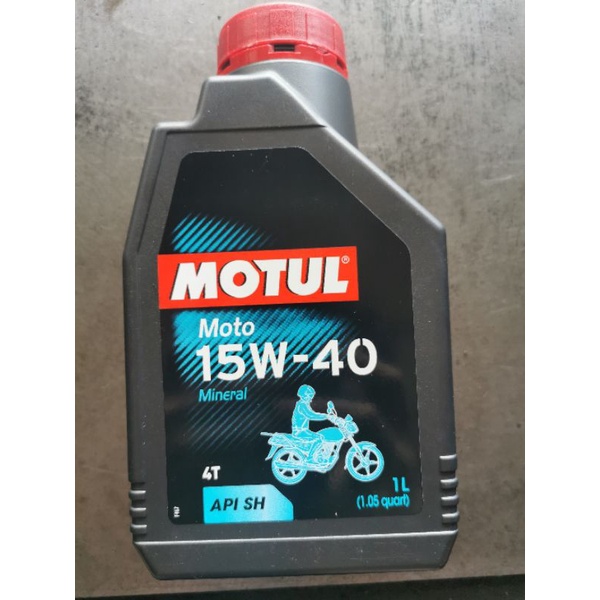 MOTUL MOTO 15W-40 4T MIneral Oil 1L | Shopee Malaysia