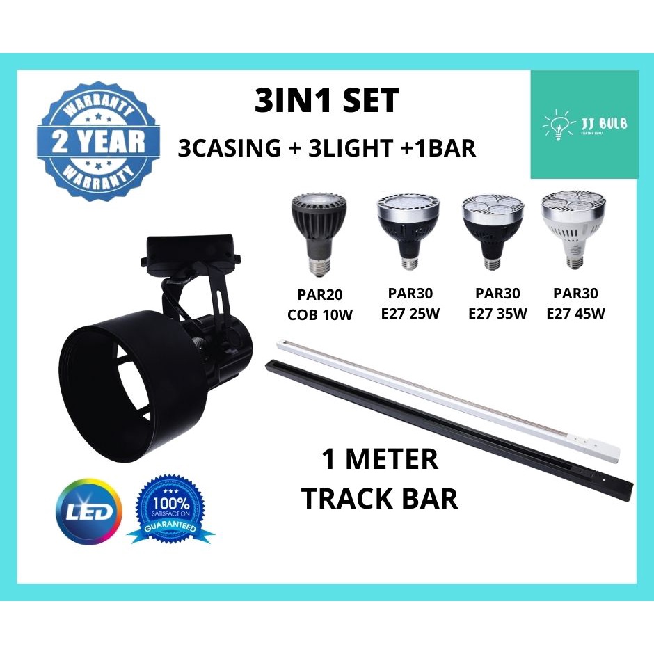 LED Par30 25W 35W 45WTrack Light Casing and Fitting Housing E27 Holder ...