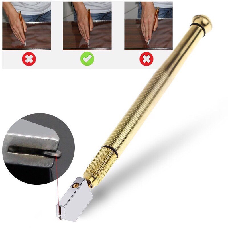 🇲🇾 GLASS CUTTER - PEMOTONG KACA - VIRAL dengan pemegang grip (GERENTY ...