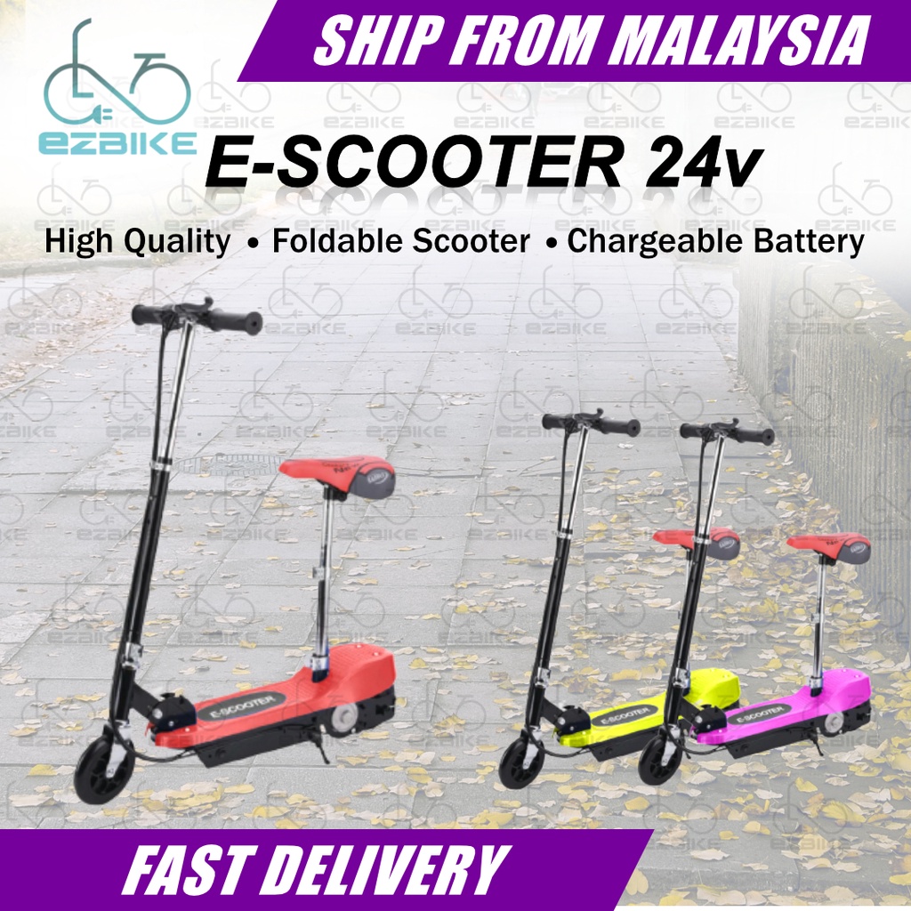 ezbike eScooter 24v electric scooter light smart E-bike motor skuter ...
