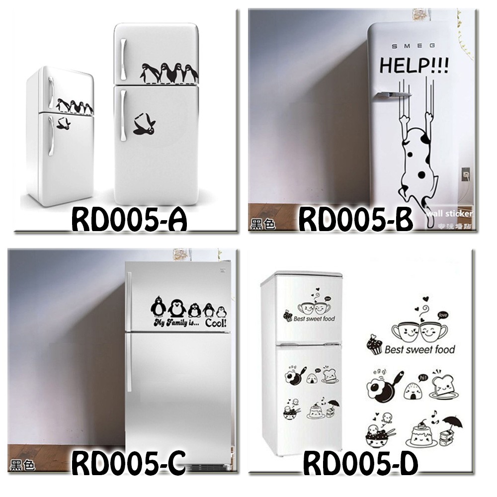 Method REFRIGERATOR STICKER PINGUIN CLOSET DOOR STICKER CUTE PAINT ...