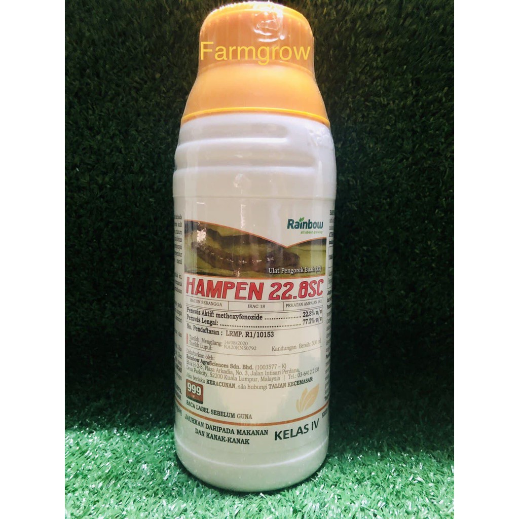 Rainbow Hampen 22.8SC uubat perosak ulat pengorek buah methoxyfenozide ...