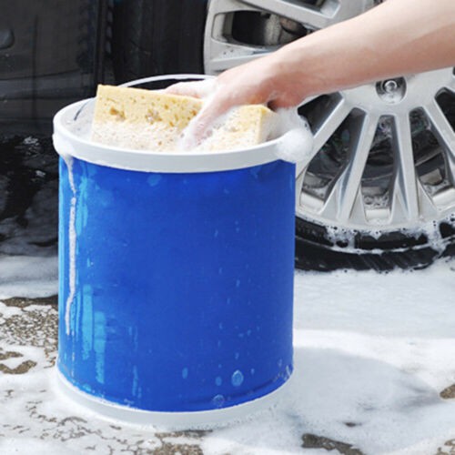 11L Foldable Water Bucket Car Wash Water Pail Fishing Camping Bucket ...