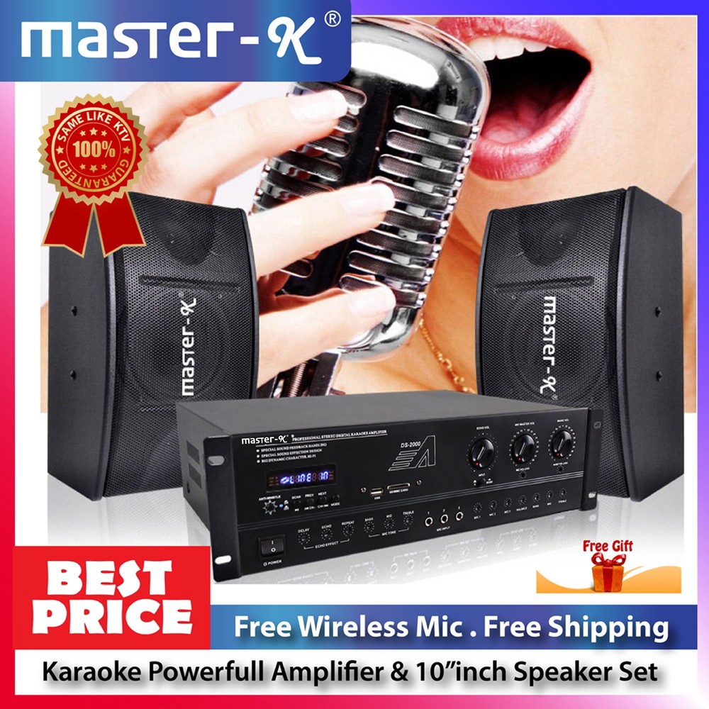 Karaoke Amplifier Speaker Set 【Flash Sales Promo】MASTER-K MALAYSIA ...