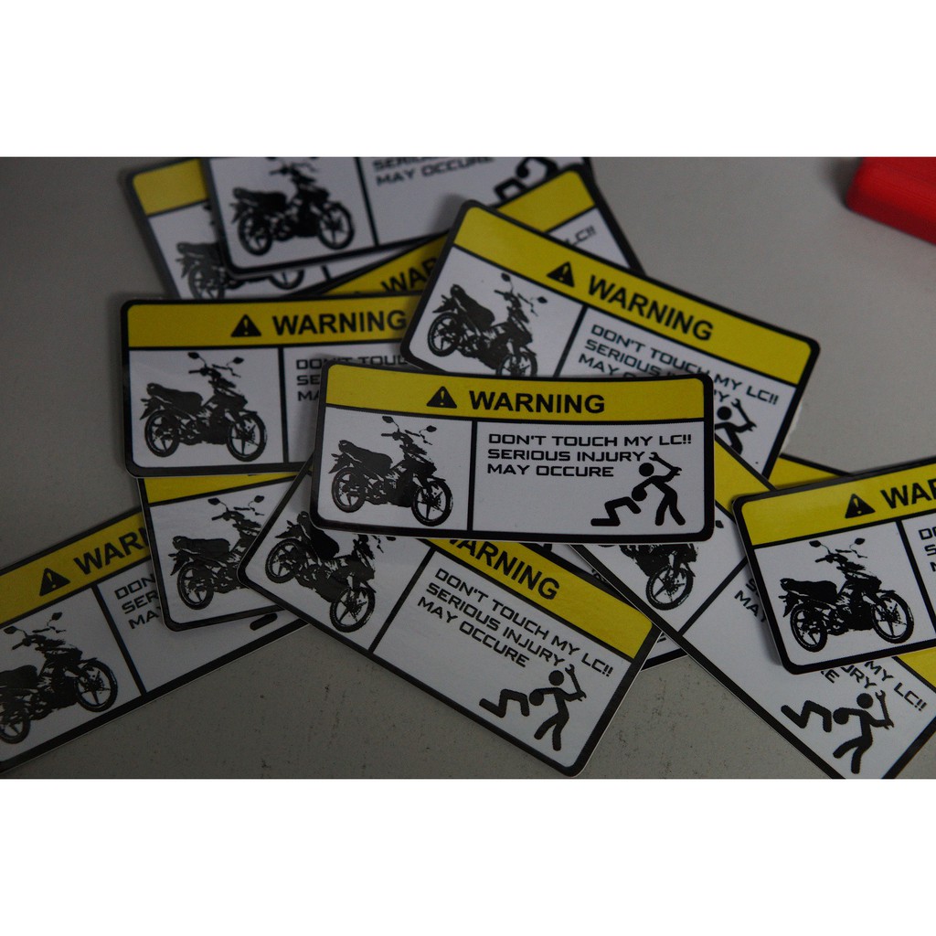 Sticker Warning Yamaha LC 135 Motor v2 ke atas | Shopee Malaysia