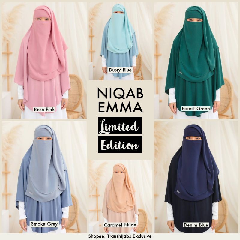 SET NIQAB EMMA & TUDUNG FATIMA SYRIA (LIMITED EDITION) BY QIBTIYYAH ...