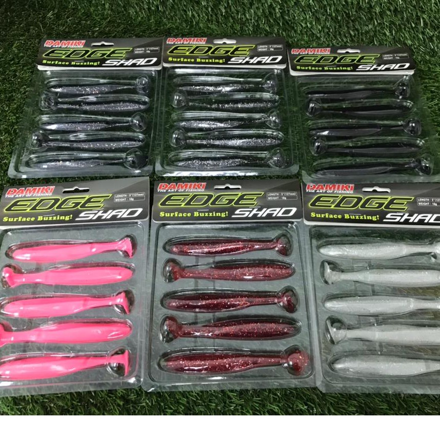 (JOM PANCING) Damiki (5inch/18g) Edge Shad Soft Plastic Lure | Shopee ...