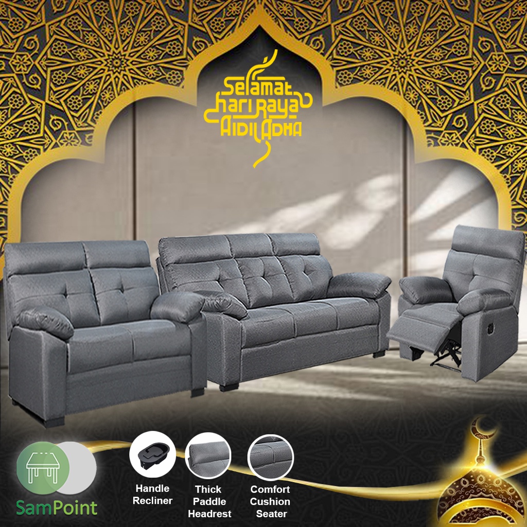 SamPoint Sofa Set 1 Seater + 2 Seater + 3 Seater Luxury Sofa Ruang Tamu ...