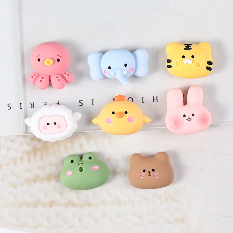 Croc Jibbit Cute Cartoon Animal Head DIY Pattern Button Shoes | Shopee ...