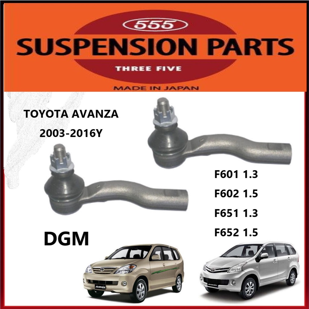 100% ORIGINAL 555 TIE ROD END TOYOTA AVANZA 2003-2016Y F601,F602,F651 ...