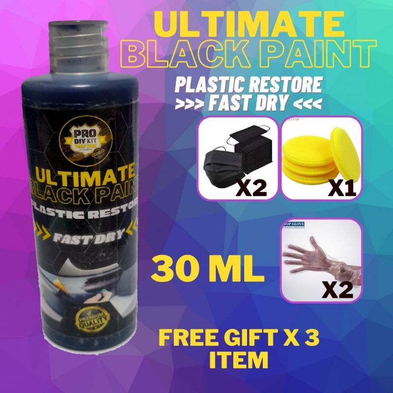 PRO DIY KIT - ULTIMATE BLACK PAINT Car Dashboard paint black,Car ...