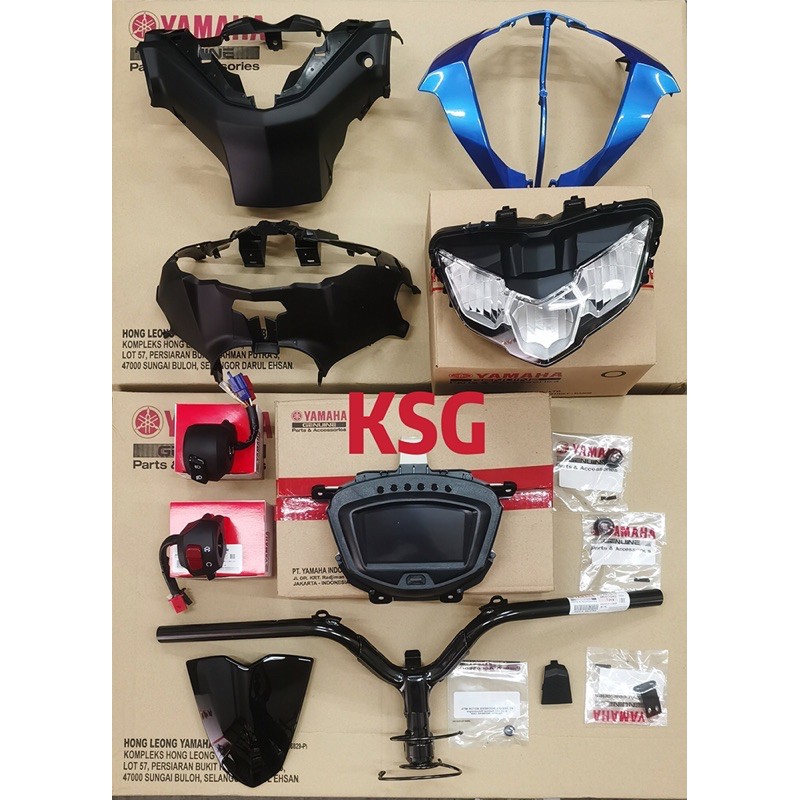 Y15 V1 CONVERT 🔛 Y15 V2 HEAD LAMP KIT SET 100% ORIGINAL YAMAHA | Shopee ...