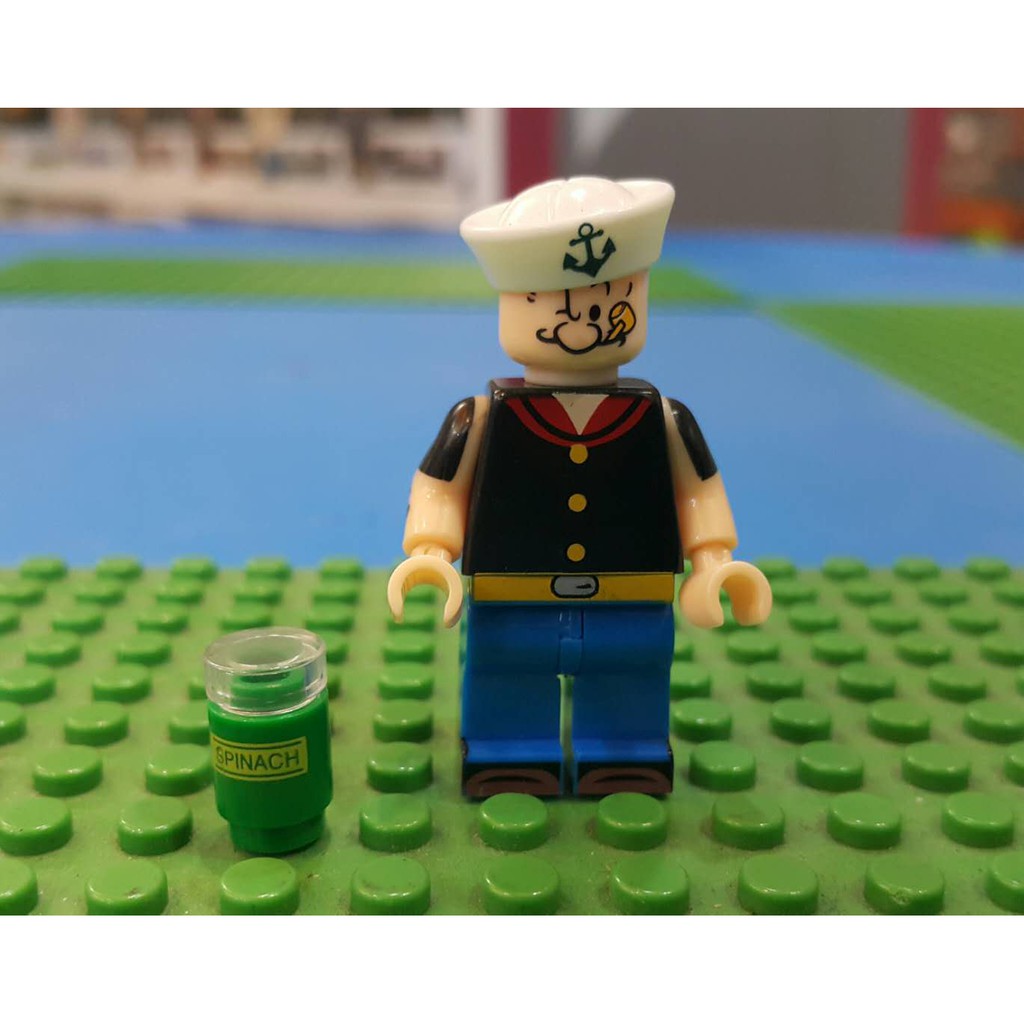 Popeye the Sailor Minifigure / Angka Kecil (Bricks Figure / Blok ...