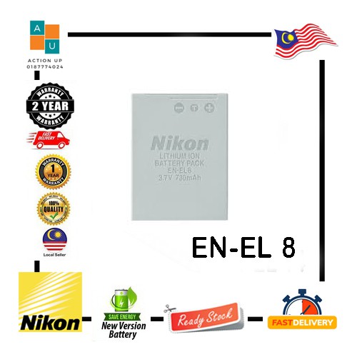 EN-EL8 Rechargeable Li-ion Battery | Shopee Malaysia