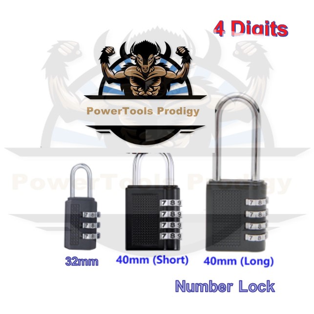 NUMBER LOCK/ DIGITAL PADLOCK/ RESETTABLE PAD LOCK | Shopee Malaysia