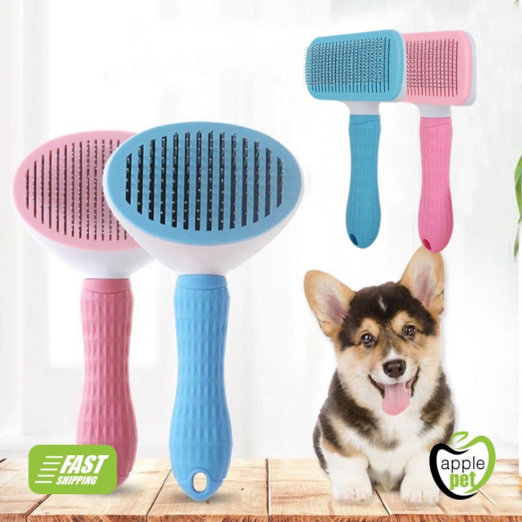 Button Round Dog Slicker Brush /Button Round Cat Brush- Slicker Pet ...