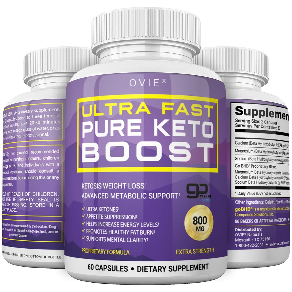 Ovie Ultra Fast Keto Boost 60 Capsules Advanced Clinically Researched