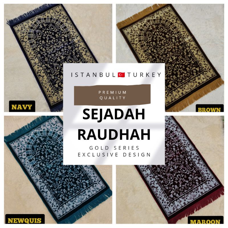 SEJADAH RAUDHAH MASJID NABAWI [LATEST DESIGN & PREMIUM QUALITY] SEJADAH ...