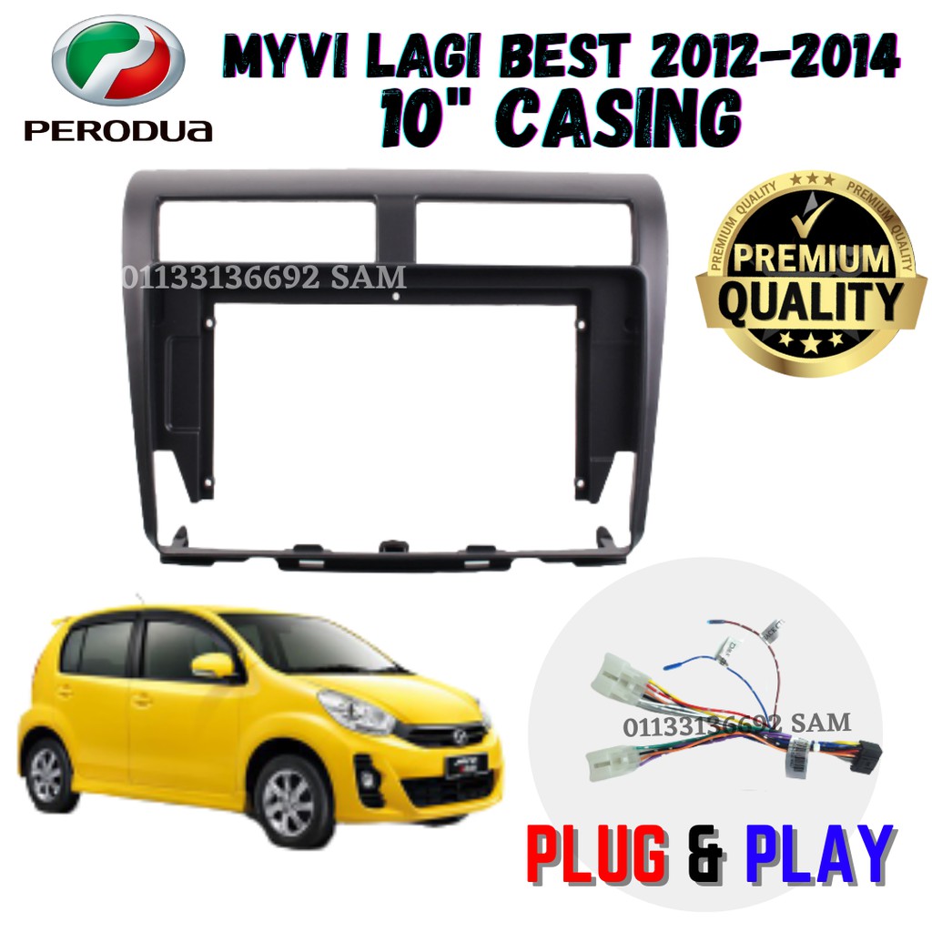 Perodua Myvi Lagi Best 2012 -2014 10 inch Android Car Player Casing ...