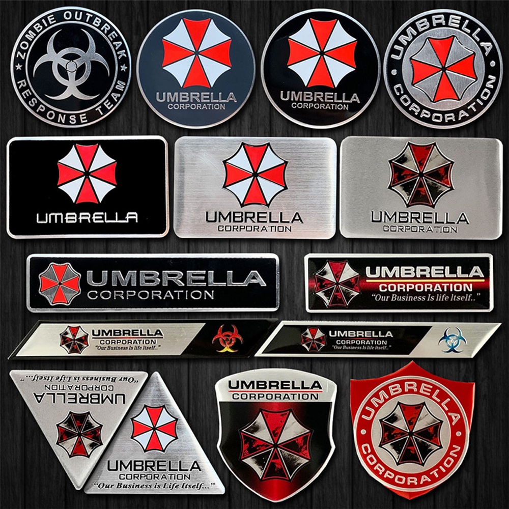 Resident Evil Metal Aluminum Material Umbrella Logo Motorcycle Car ...