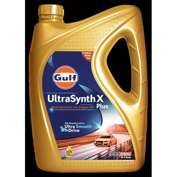 Gulf Oil UltraSynth X Plus 5W30 Fully Synthetic Engine Oil (4L ...
