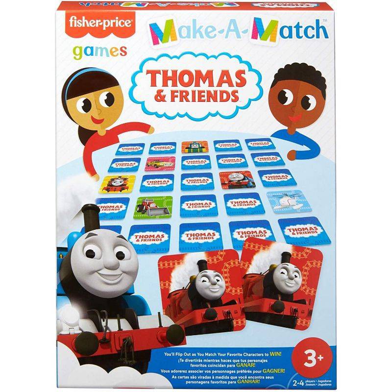 Mattel Games Fisher Price Preschool Matching Game - Make-A-Match Thomas ...
