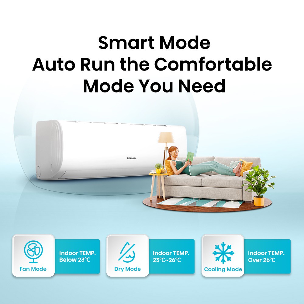 [FREE Shipping] Hisense Non-Inverter 1.0HP AC - AN09CBG / 5 STAR ...