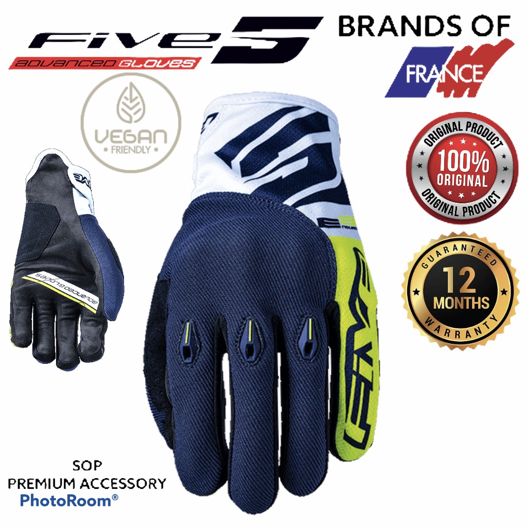 FIVE5 E3 EVO RIDING GLOVE OFF ROAD ENDURO PERFORMANCE ORIGINAL FIVE 5 ...