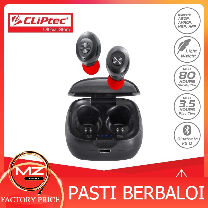 CLiPtec MINI Bluetooth True Wireless Stereo Earphone BTW306 | Shopee ...