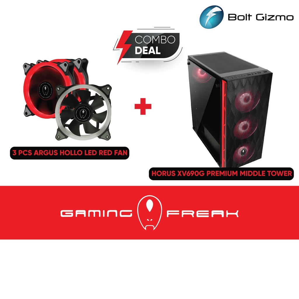 AVF GAMING FREAK XV690G HORUS PREMIUM MIDDLE TOWER CASE WITH TEMPERED ...