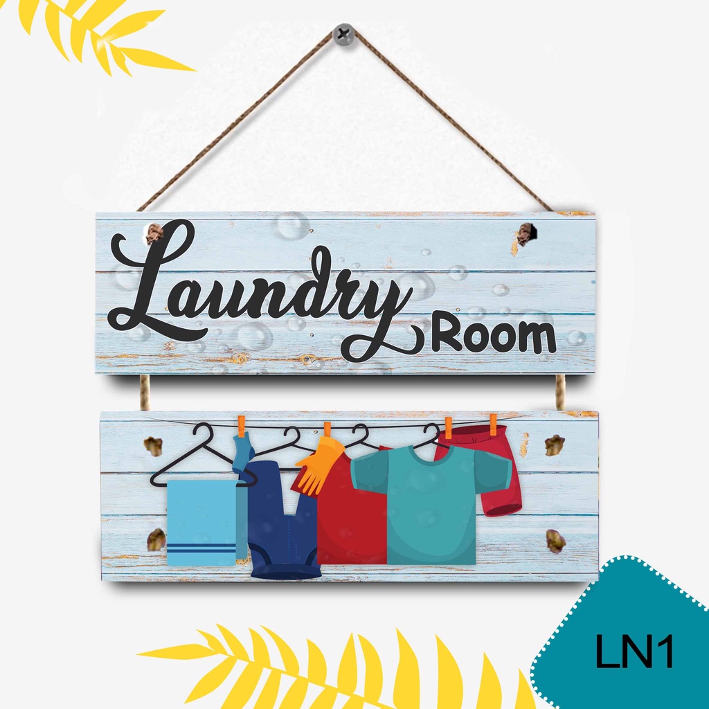 HIASAN DINDING Bathroom Wall Decoration laundry room Wall Display ...