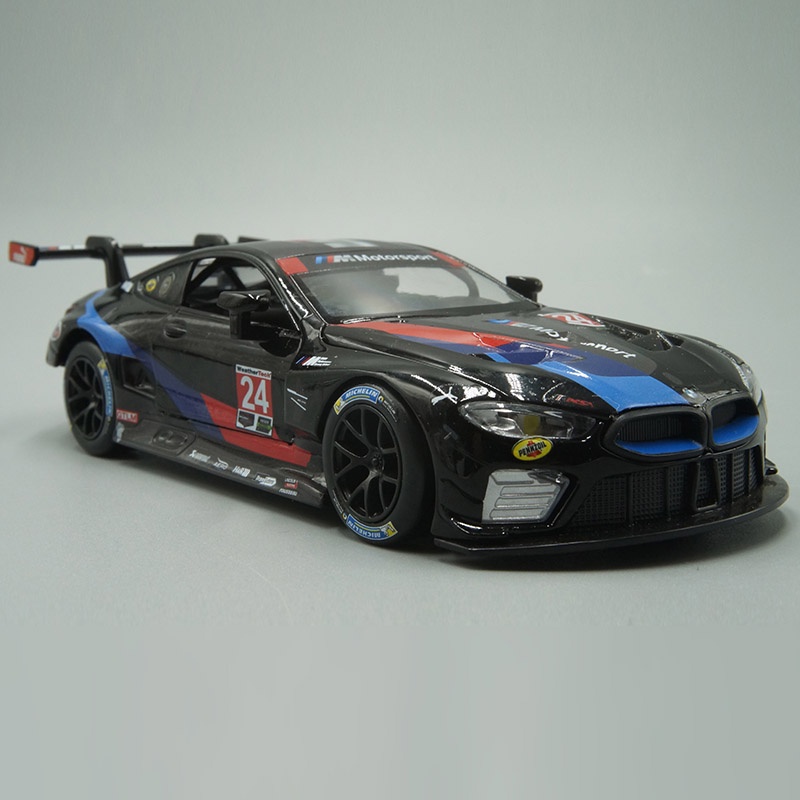 1:32 24H Le Mans Diecast Car Model Toy BMW M8 GTE Pull Back With Sound ...