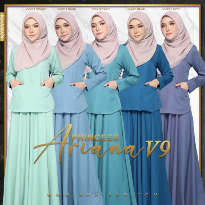🔥💐 PRINCESS ARIANA V9 BAJU KURUNG KAIN KEMBANG 💐🔥 | Shopee Malaysia