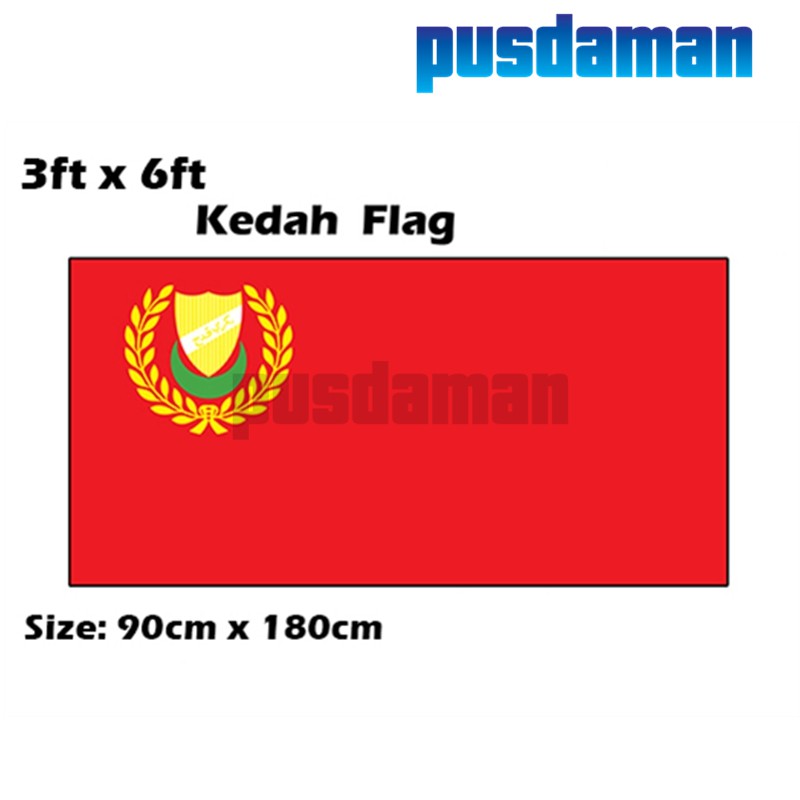 Kedah Flag 90cm X 180cm | Shopee Malaysia