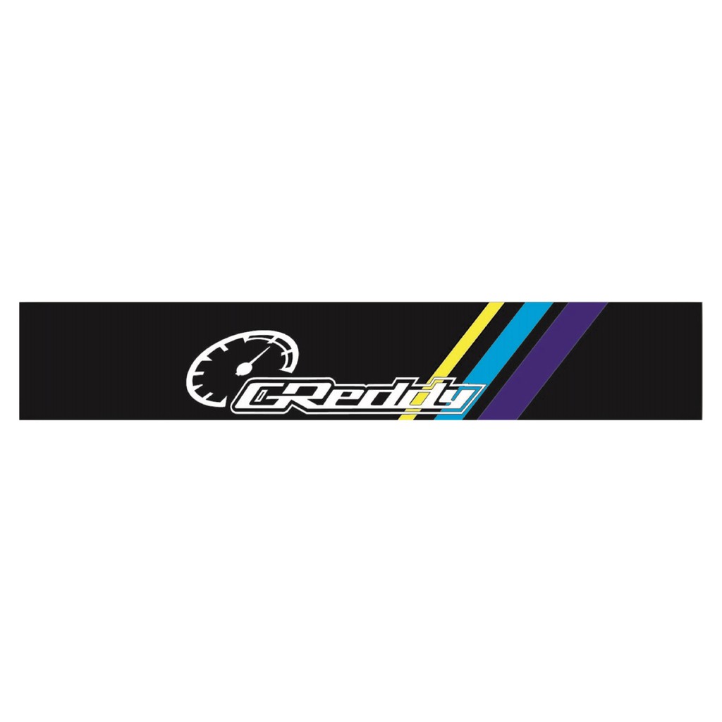 GREDDY Front Windshield Sticker / Sticker Tampal Cermin Depan Kereta ...
