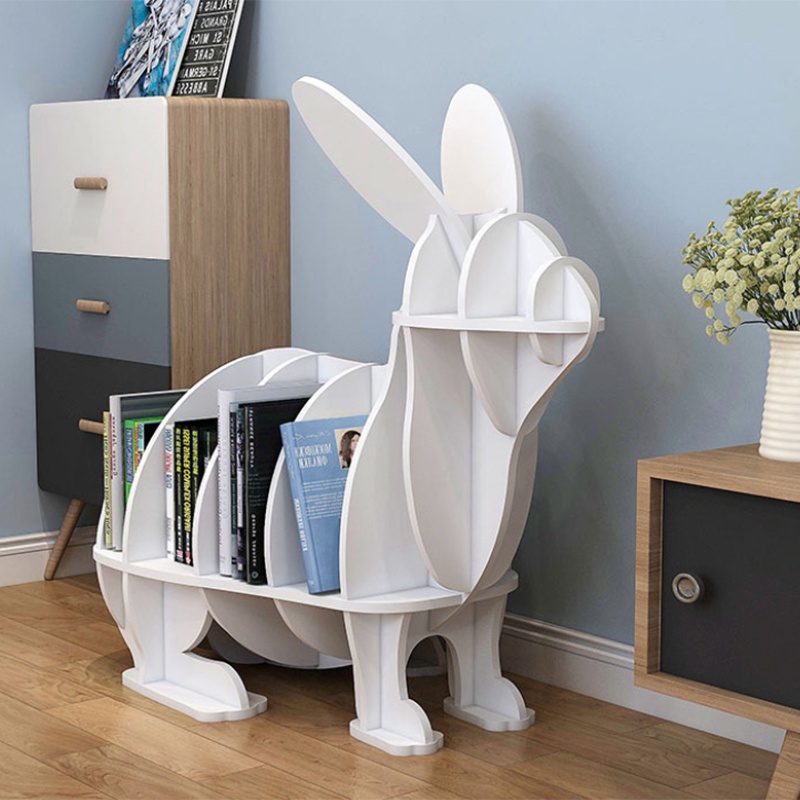 3D Rabbit modeling book rack children cute creative storage rack ...