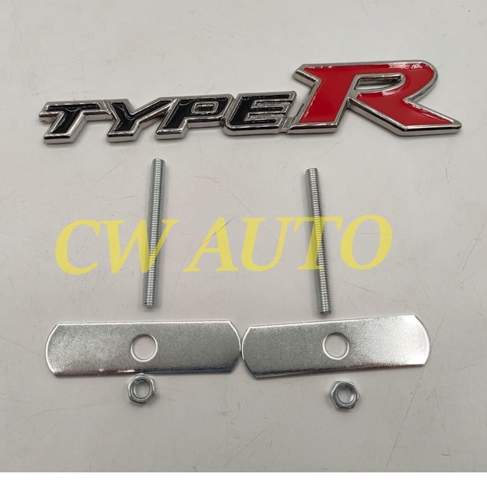 Honda Type R Logo Steel For Front Grill Grille Logo Emblem TypeR Salong ...