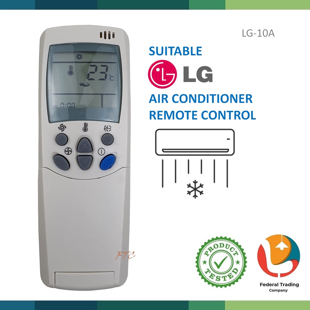 LG Replacement For LG Air Cond Aircond Air Conditioner Remote Control ...